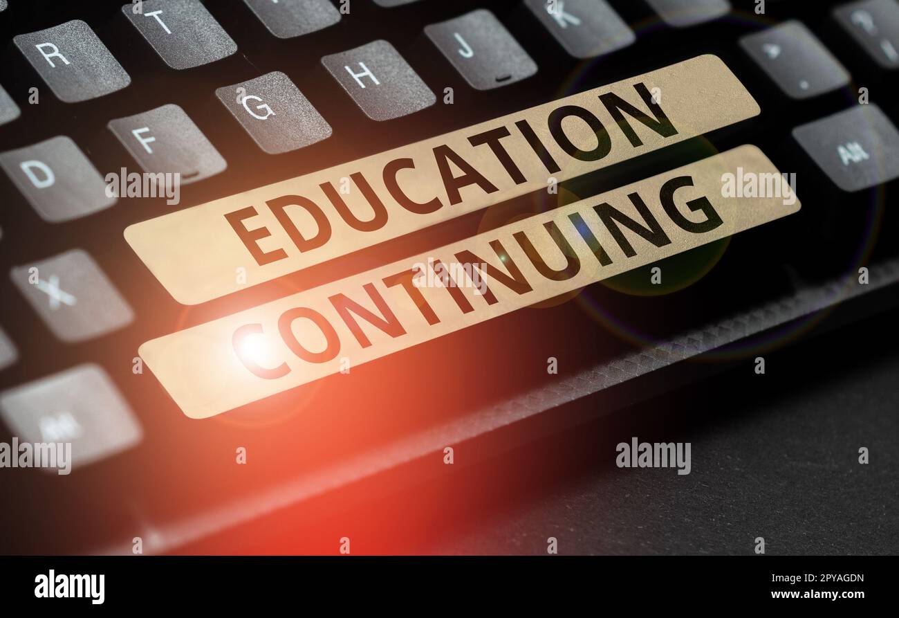 Text caption presenting Education Continuing. Internet Concept ... Text caption presenting Education Continuing. Internet Concept ...