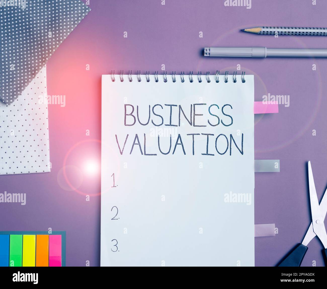 Hand writing sign Business Valuation. Conceptual photo determining the ...