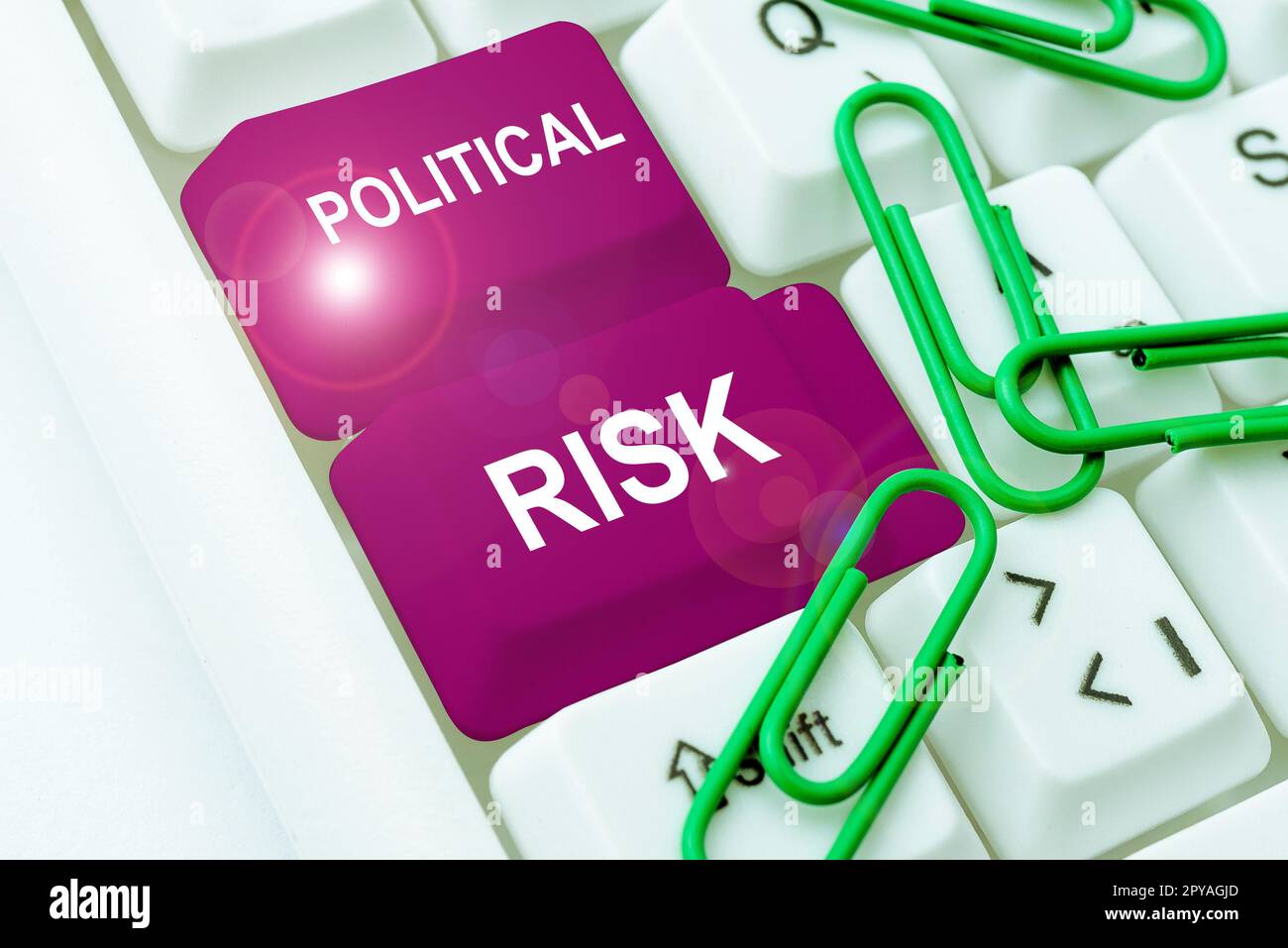 Inspiration showing sign Political Risk. Business overview ...