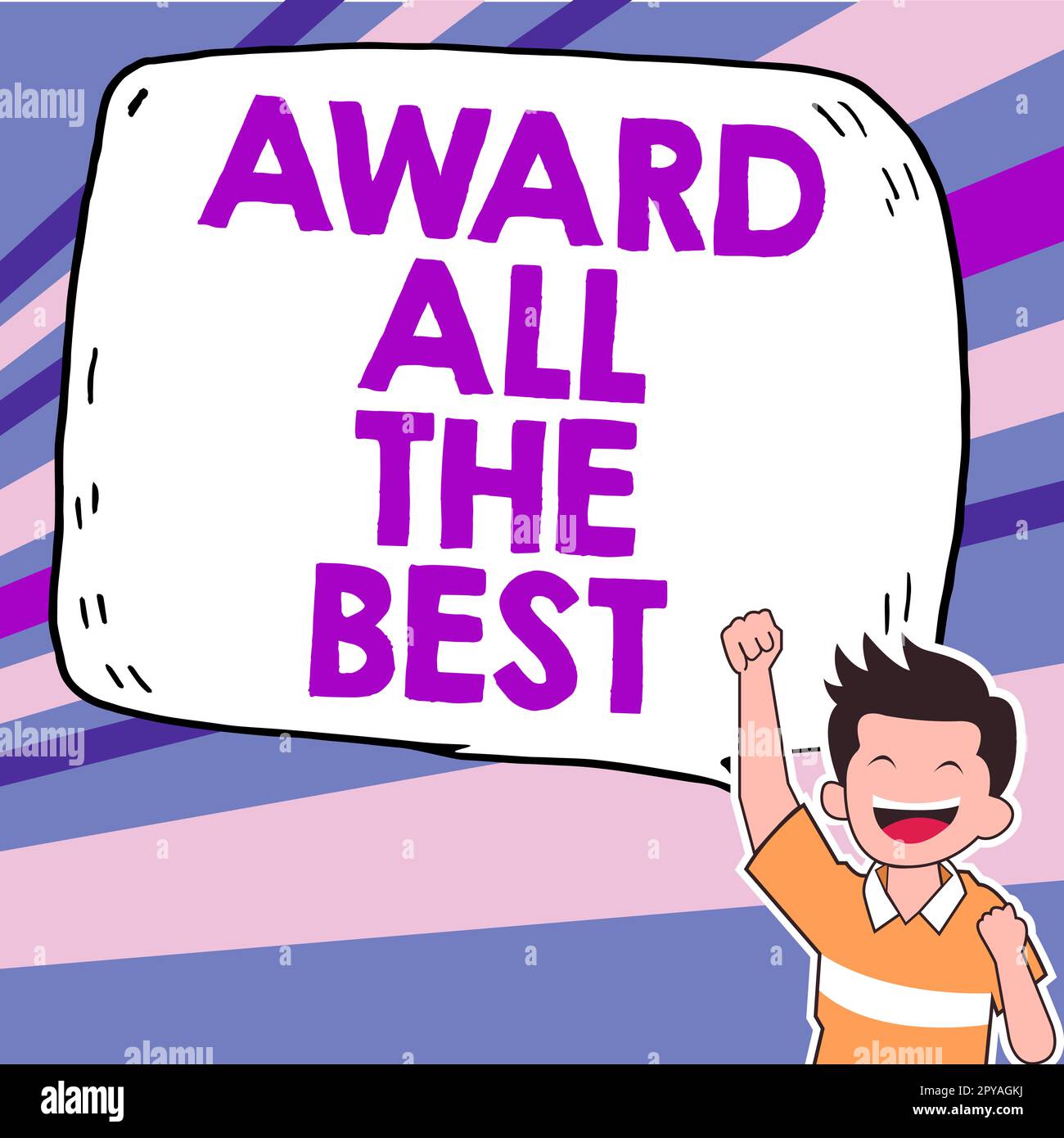 Text showing inspiration Award All The Best. Business idea Prize and ...