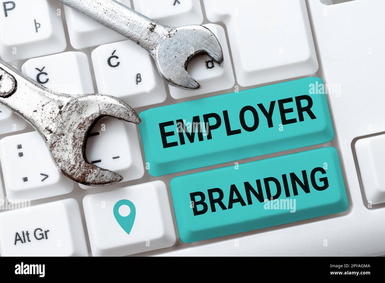 Conceptual caption Employer Branding. Word Written on Process of ...