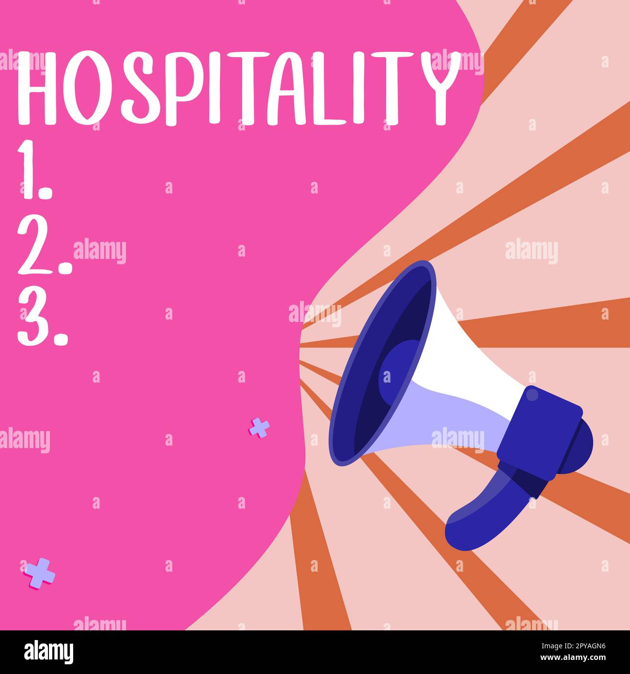 Text sign showing Hospitality. Word for the friendly and generous ...