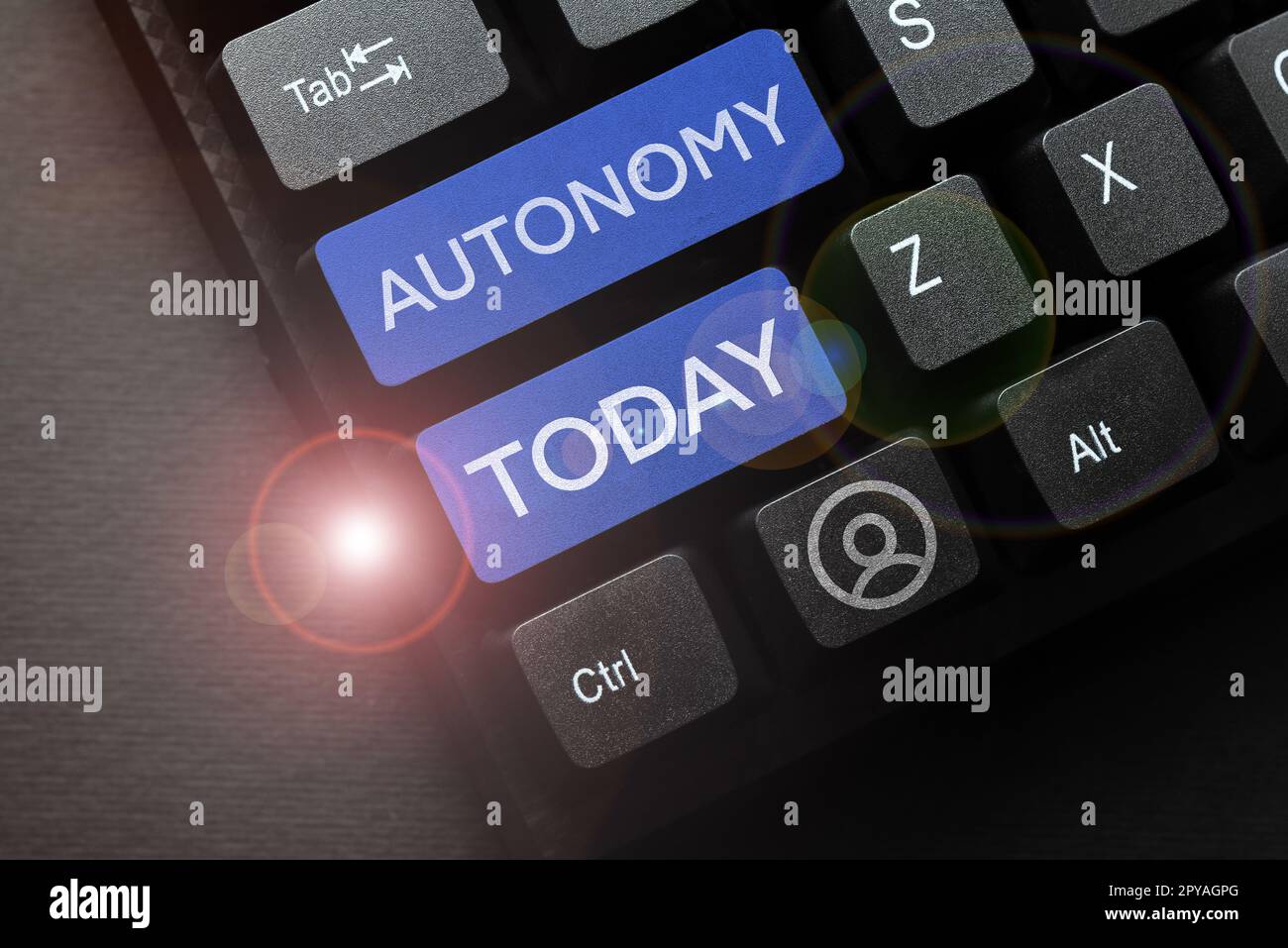 Text showing inspiration Autonomy. Internet Concept vehicle that can guide itself without human ...