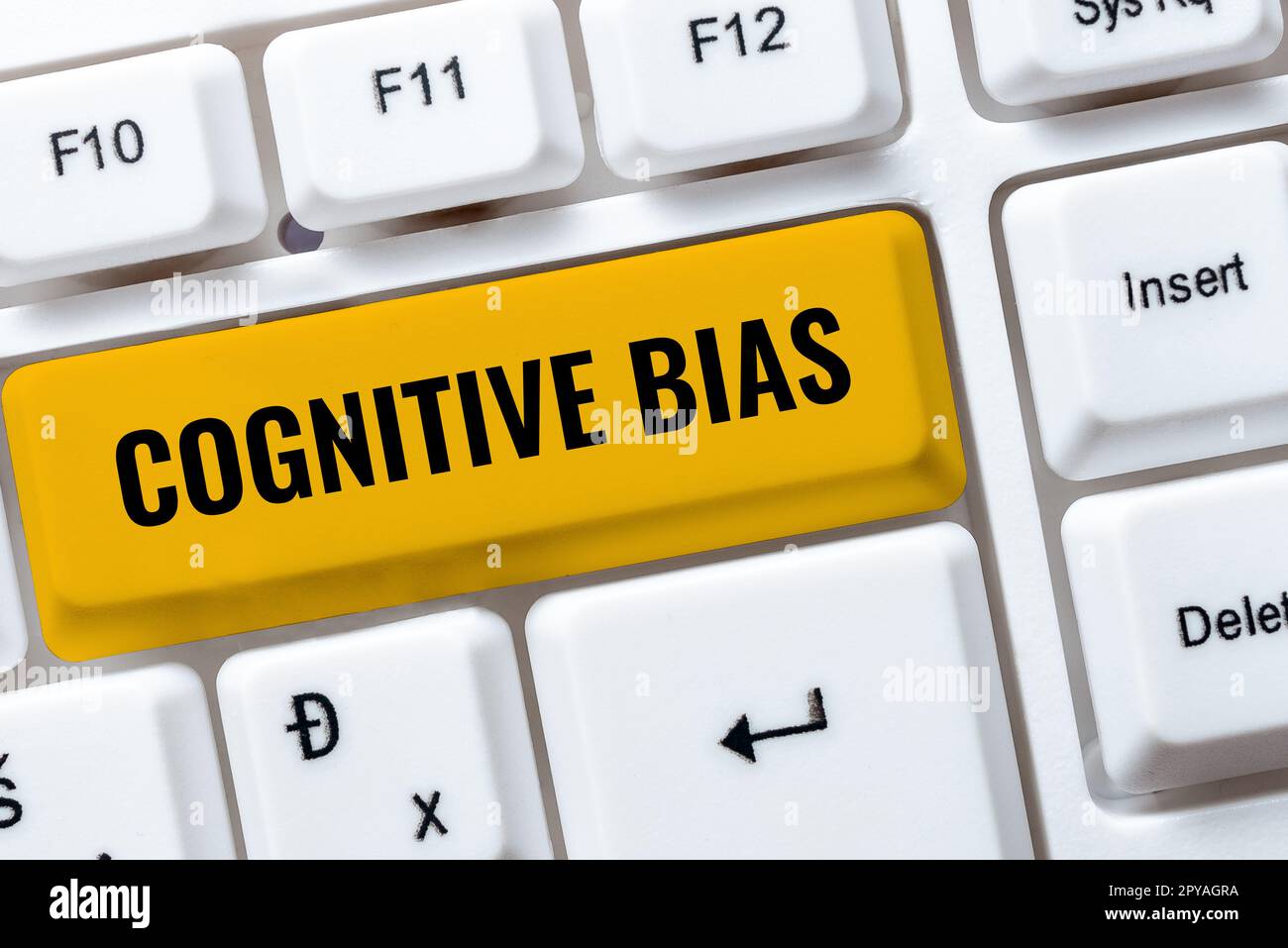 Writing displaying text Cognitive Bias. Word for Psychological ...
