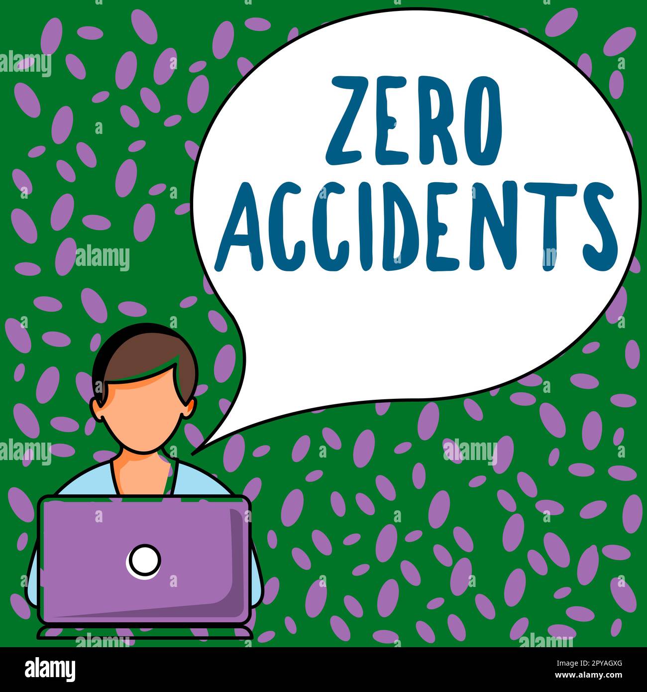 Sign displaying Zero Accidents. Business approach important strategy ...