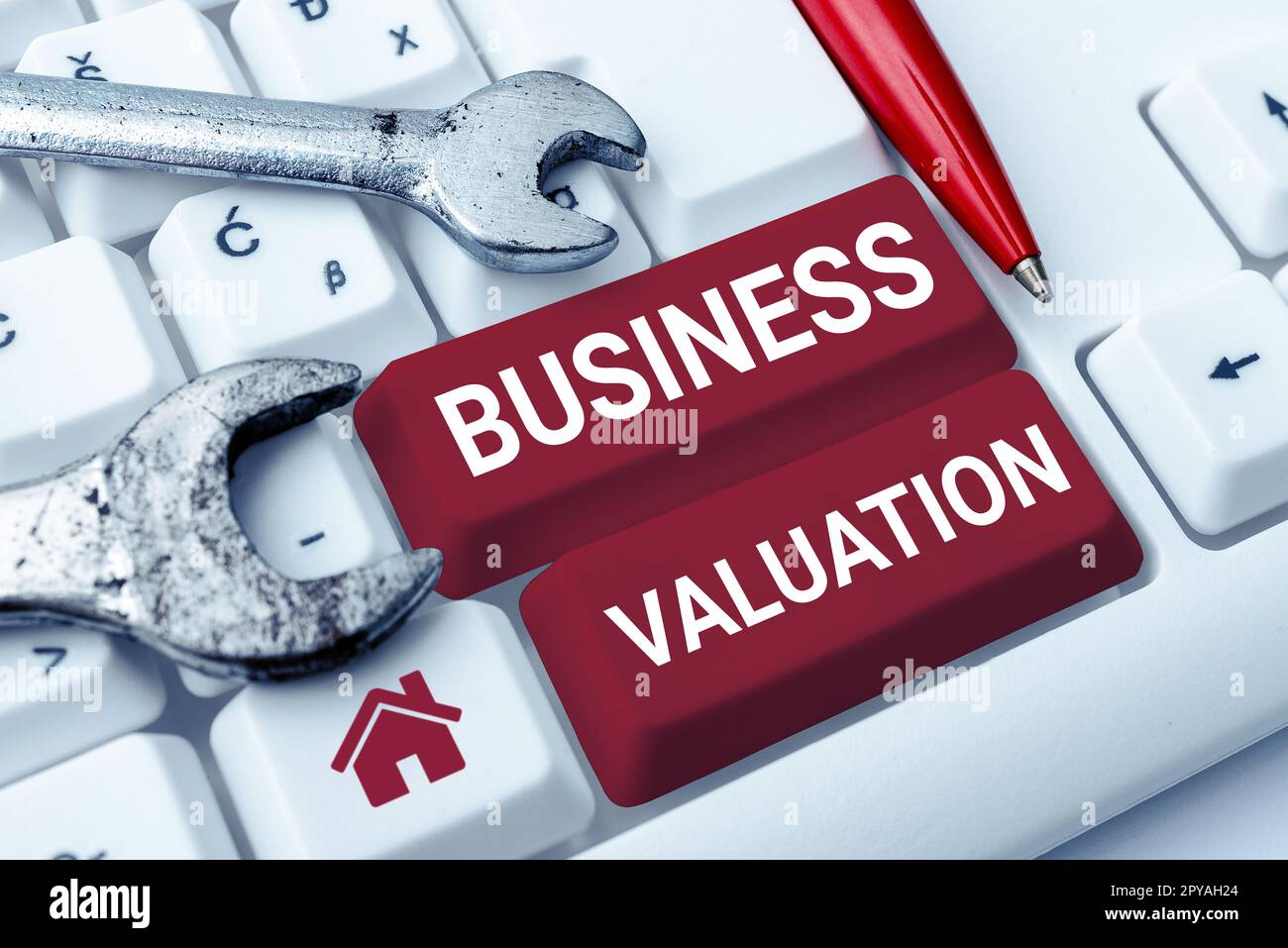 Writing displaying text Business Valuation. Word Written on determining ...