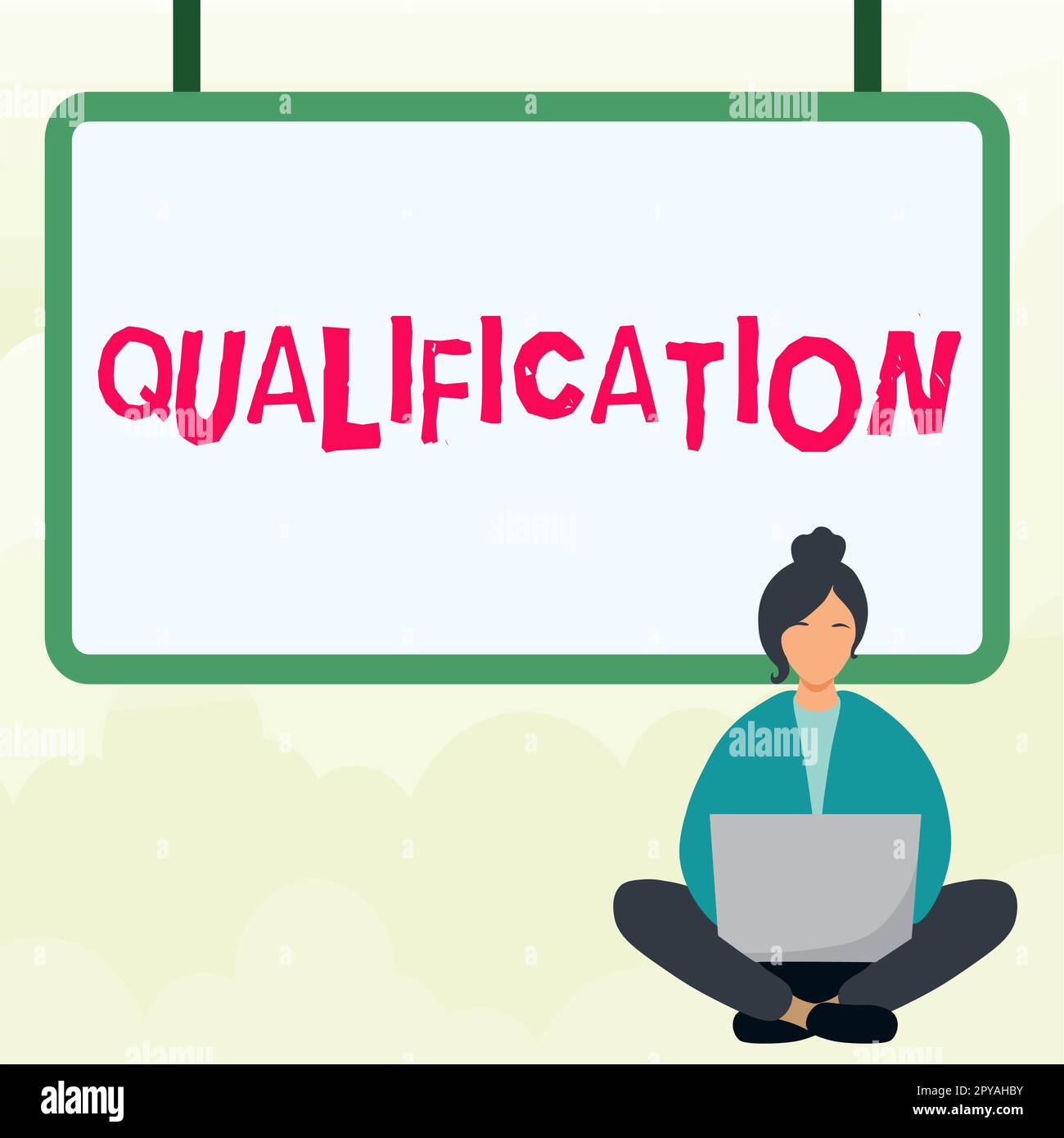 Inspiration showing sign Qualification. Business concept Officially ...