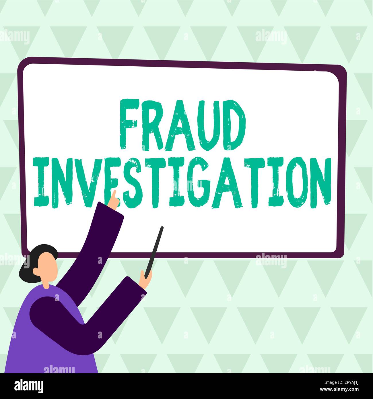 Handwriting text Fraud Investigation. Internet Concept process of ...
