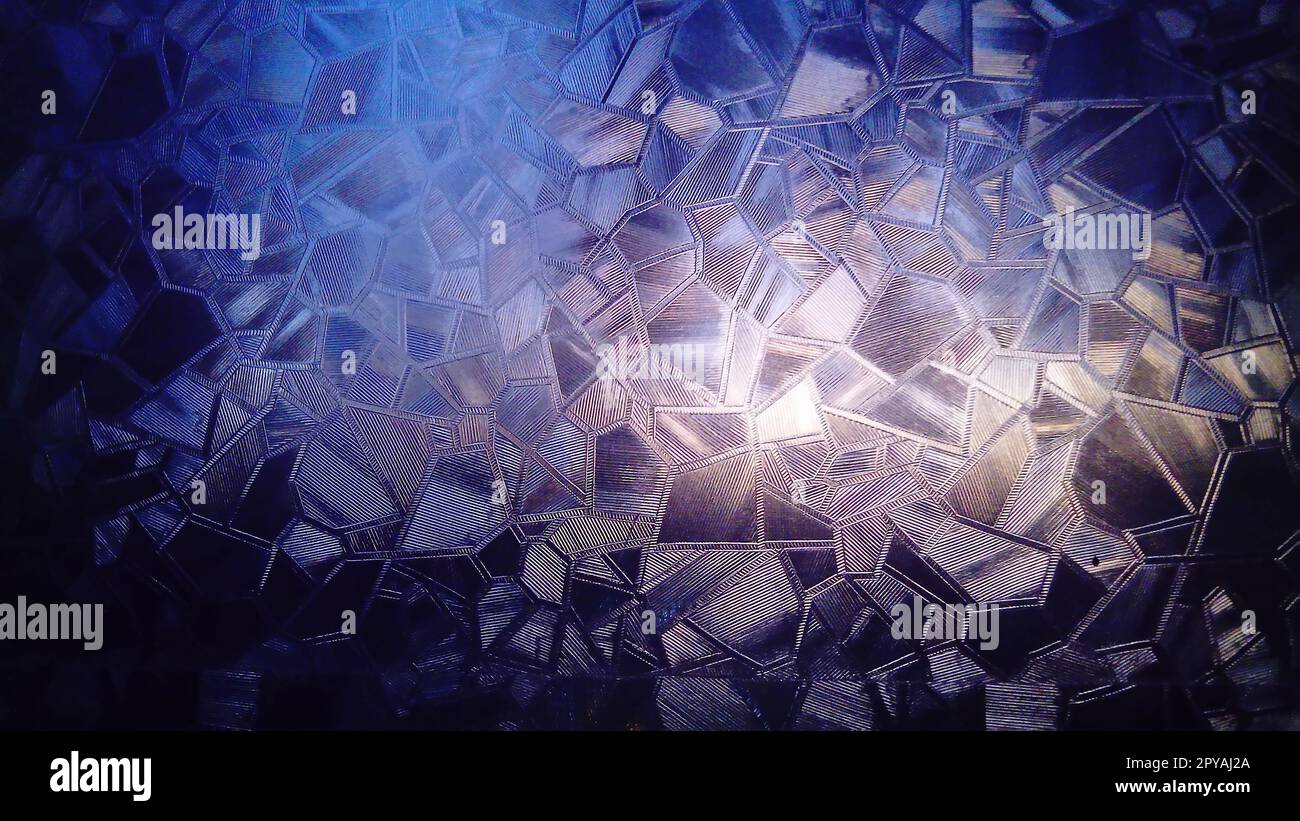 Light through the glass. Corrugated glass refracts the rays of the ...