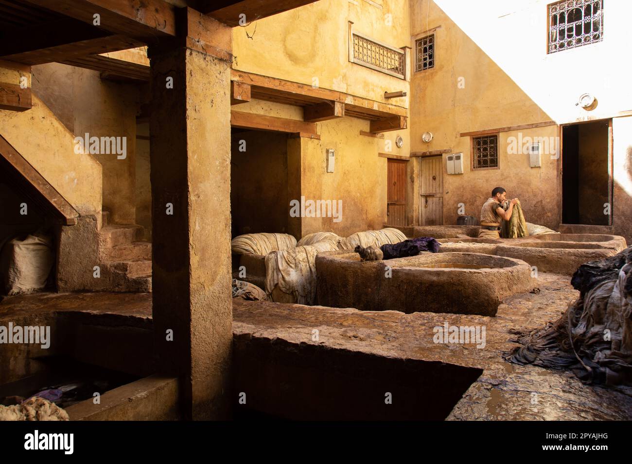 Fez, Morocco 2022: unique view of the old and famous Chouara tannery in ...