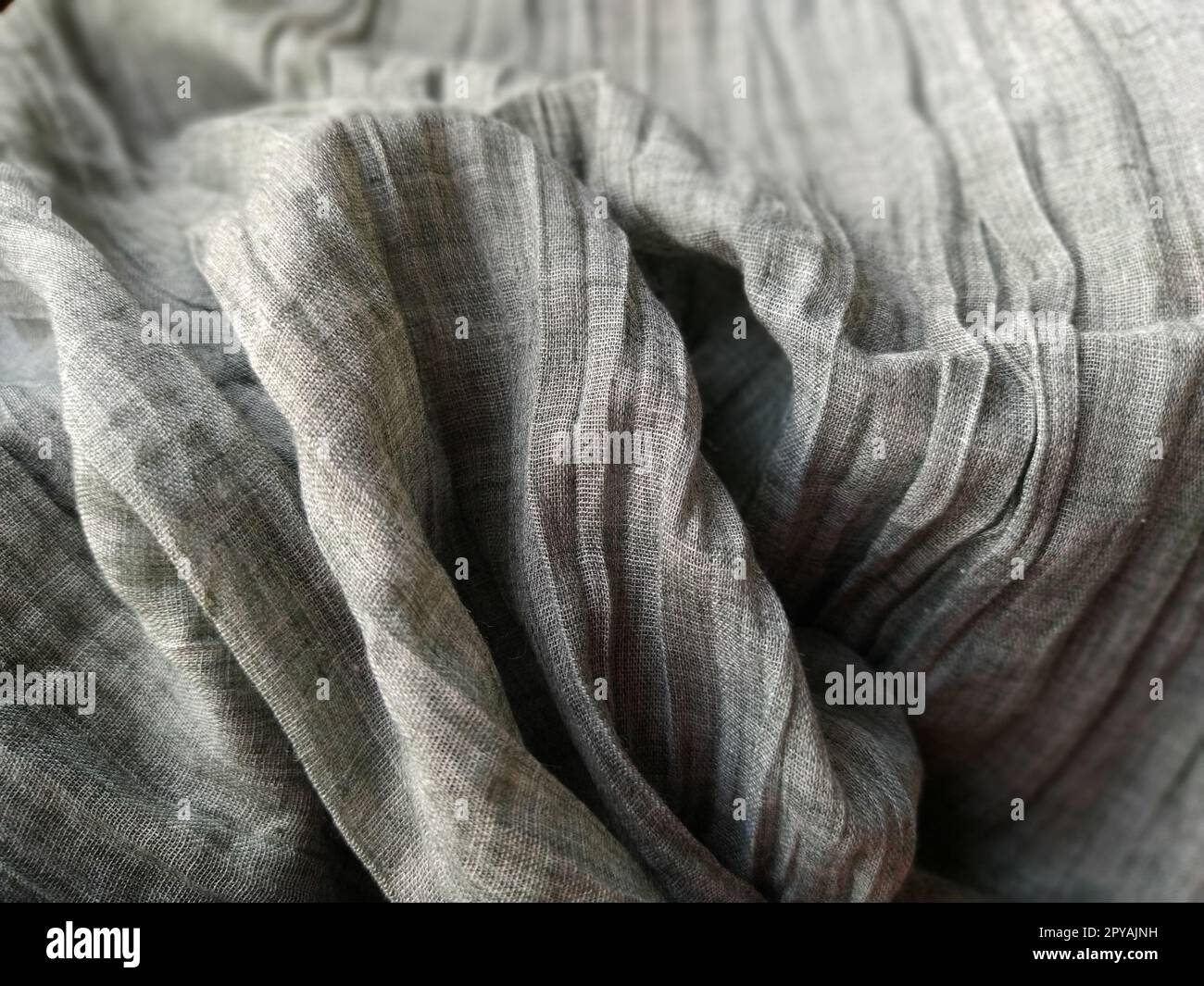 Fabric sheer curtain fabric. Beautiful gray color. The curtain material ...