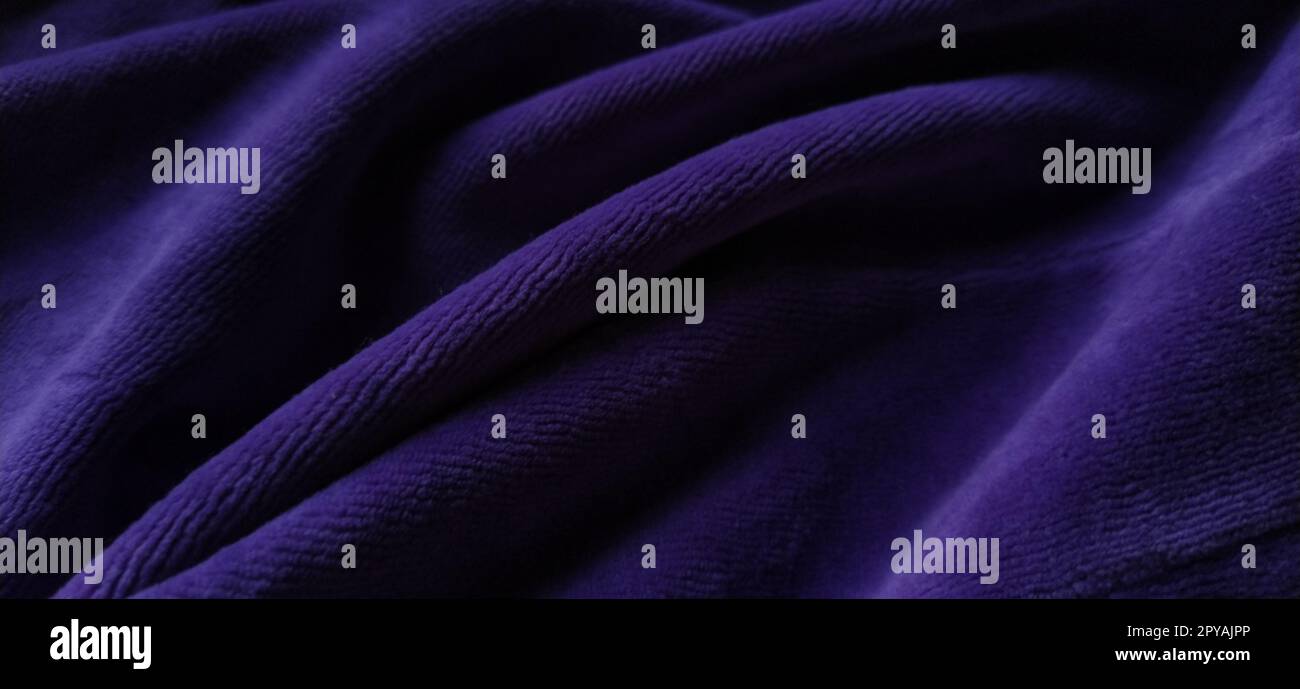 Blurred purple textile background. Soft smooth lines, velvety fabric ...