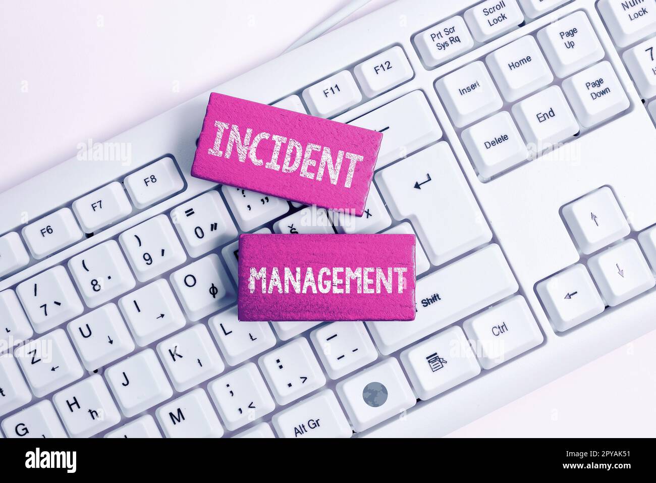 Handwriting text Incident Management, Word Written on Process to return ... Handwriting text Incident Management, Word Written on Process to return ...
