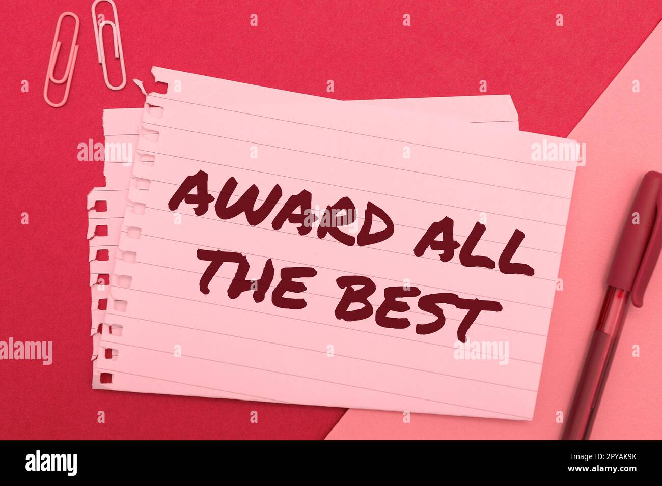 Writing displaying text Award All The Best. Concept meaning Prize and ...