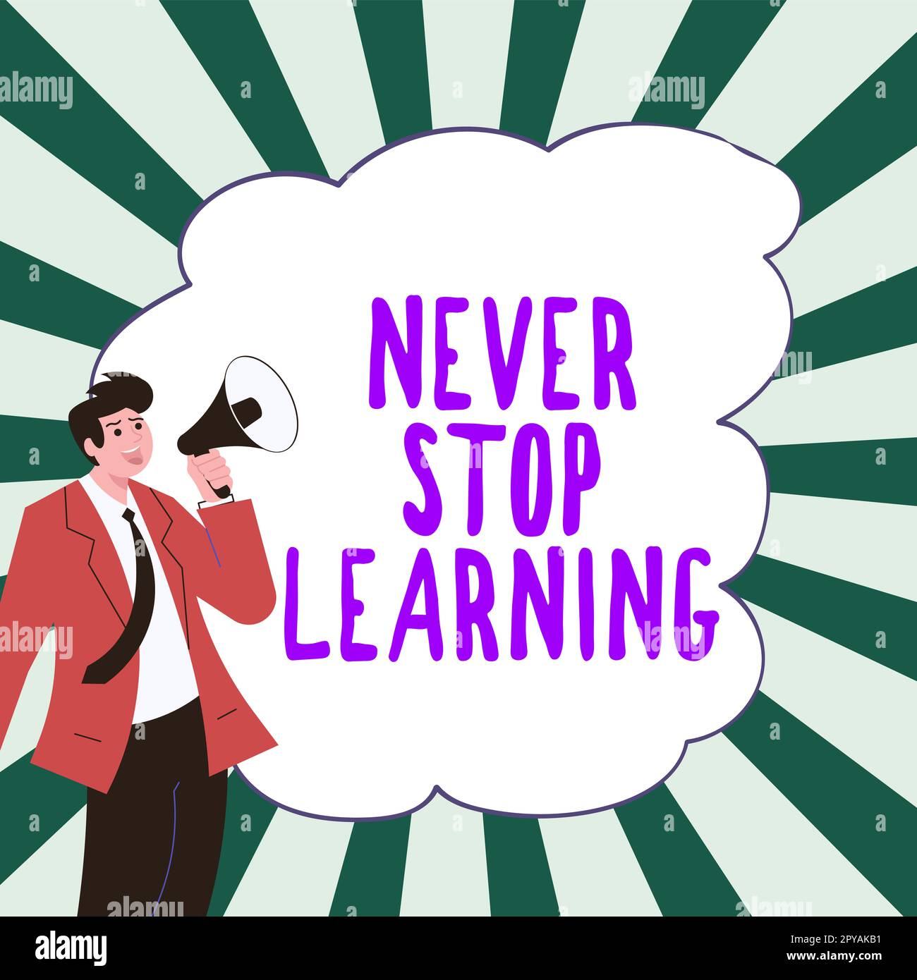 Conceptual caption Never Stop Learning. Internet Concept Continue to ...