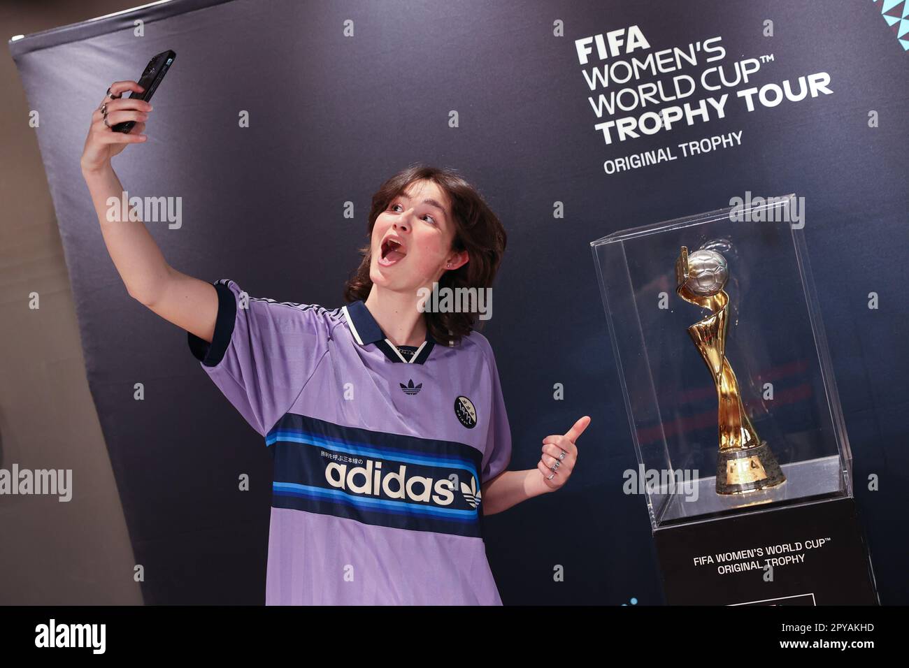 Berlin, Germany. 03rd May, 2023. Influencer ale4ndra poses in front of ...