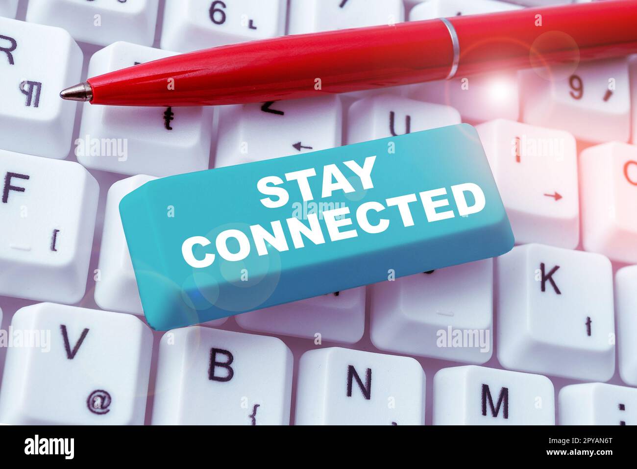 Conceptual caption Stay Connected. Business idea To keep communicating ...