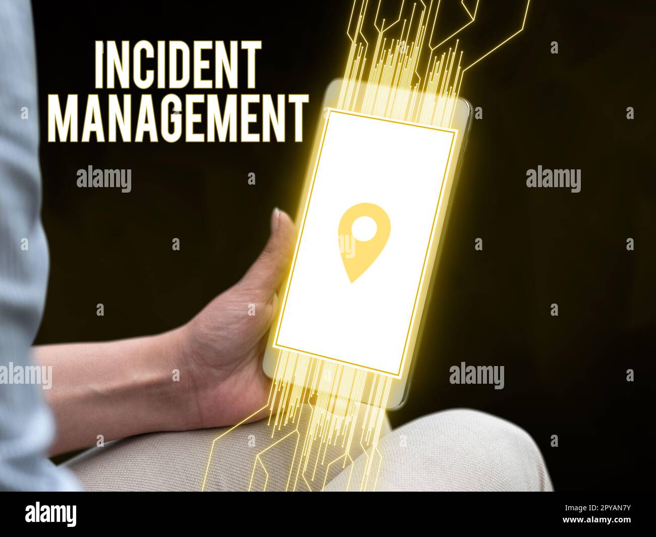 Sign displaying Incident Management. Internet Concept Process to return ...