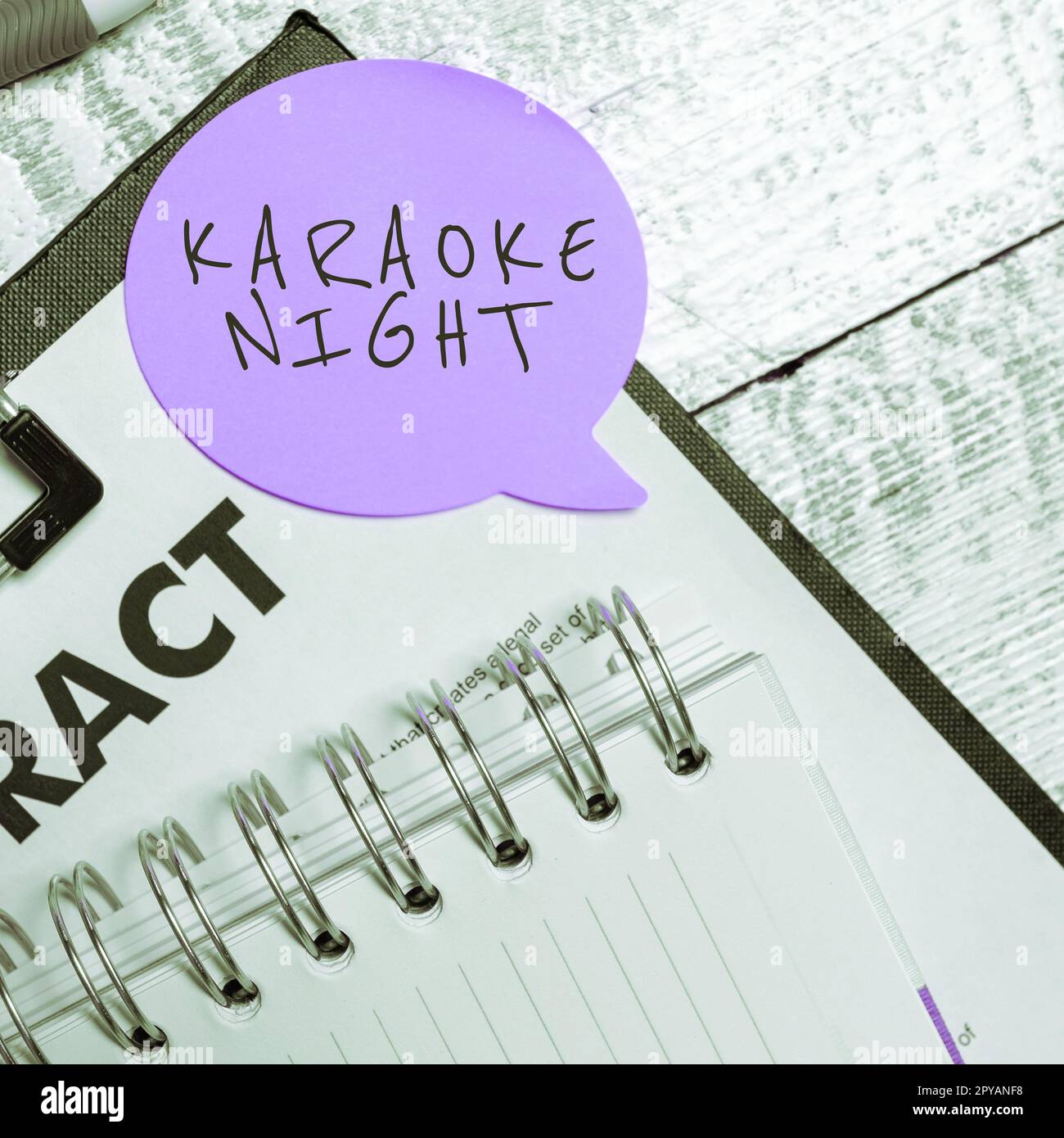 Hand writing sign Karaoke Night. Business approach Entertainment ...