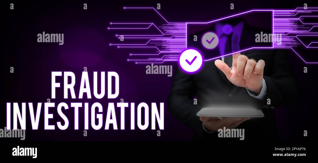 Handwriting text Fraud Investigation. Concept meaning process of ...