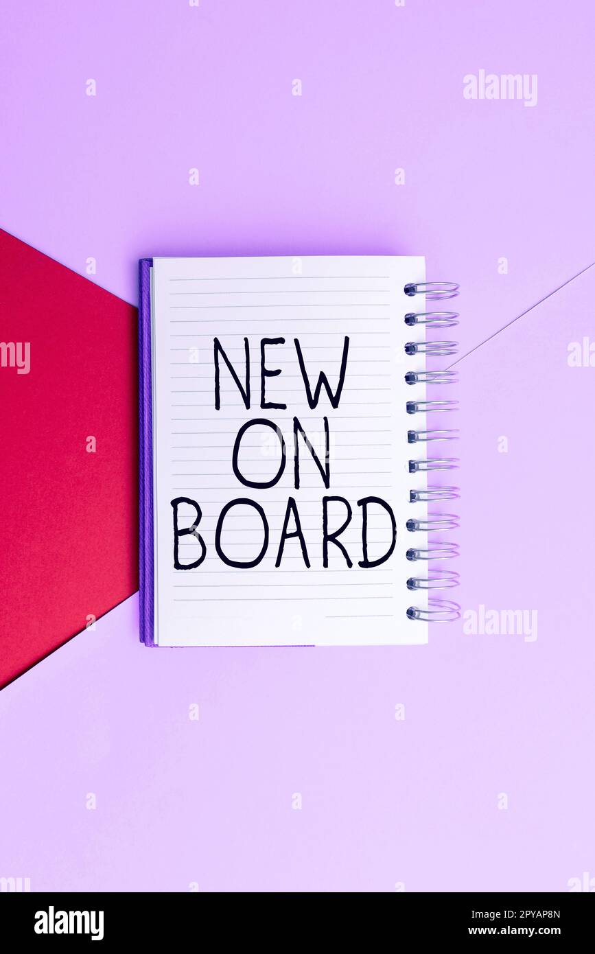 Conceptual display New On Board. Business concept Welcome to the team ...