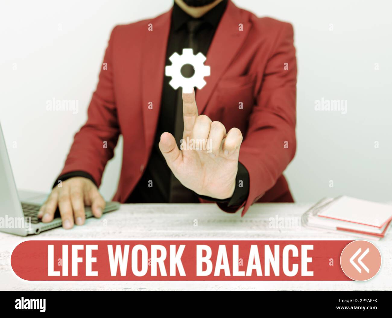 Conceptual caption Life Work Balance. Word Written on stability person ...