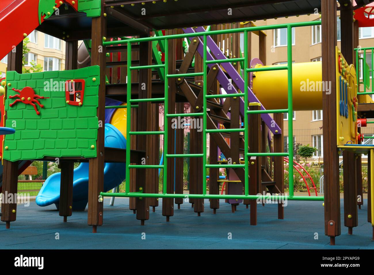 Children playground in modern residential hi-res stock photography and ...
