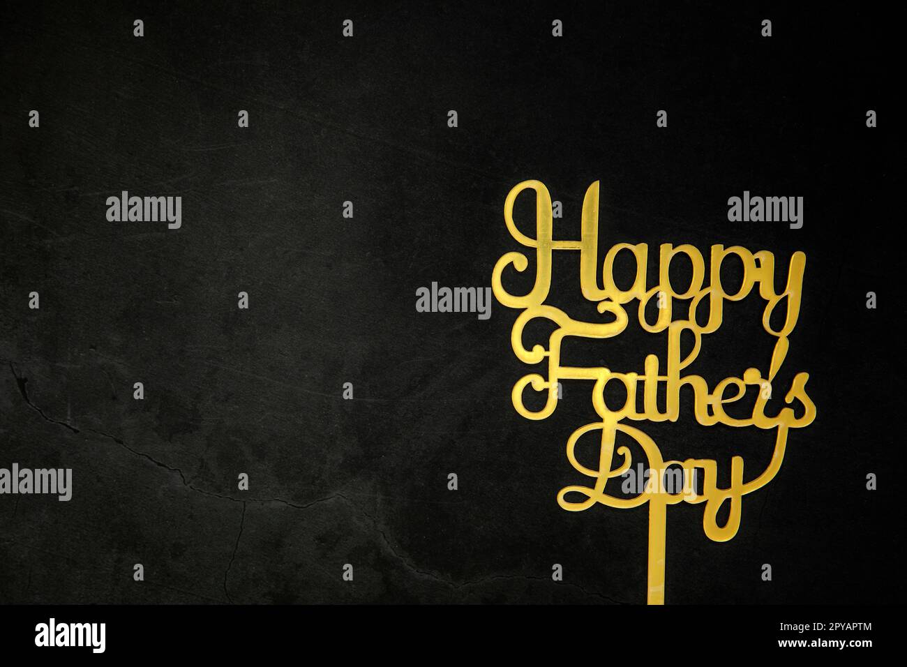 Happy Fathers Day concept. Gold shiny Letters with text Happy Father's ...