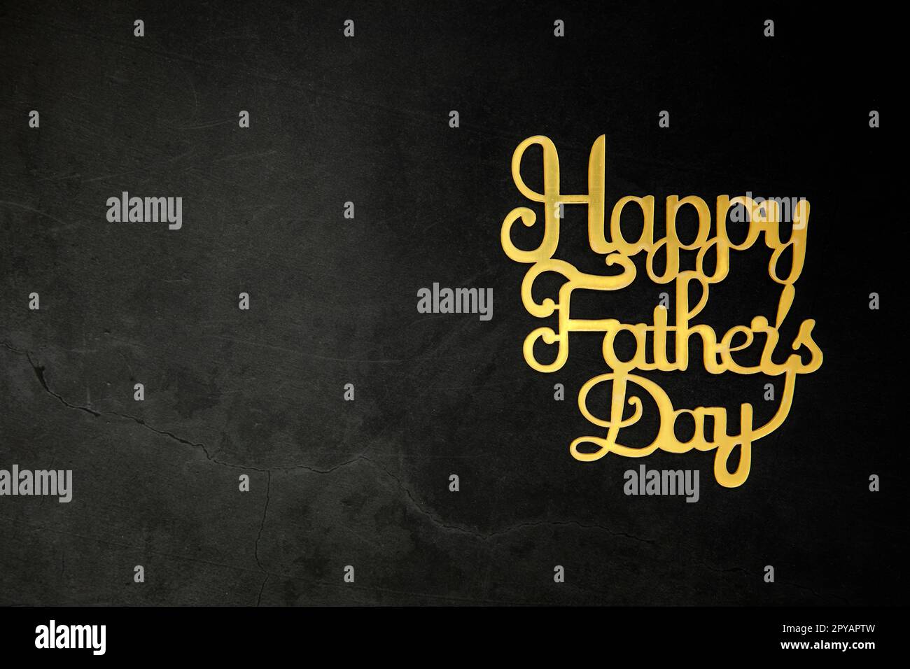 Happy Fathers Day concept. Gold shiny Letters with text Happy Father's ...