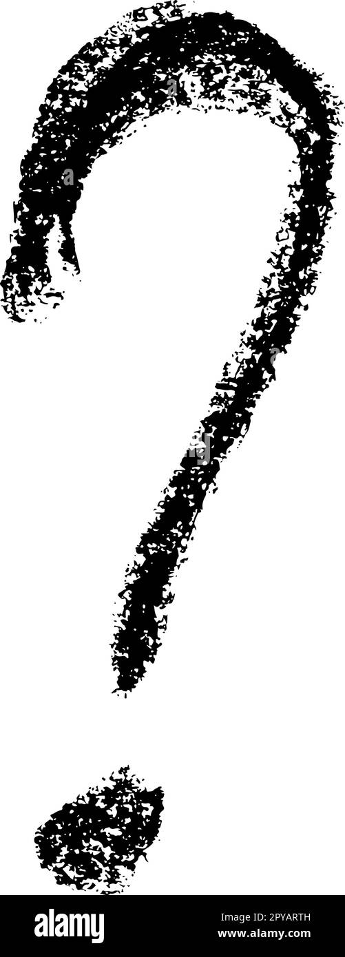 Chalk Textured Question Mark Sign Stock Vector Image & Art - Alamy