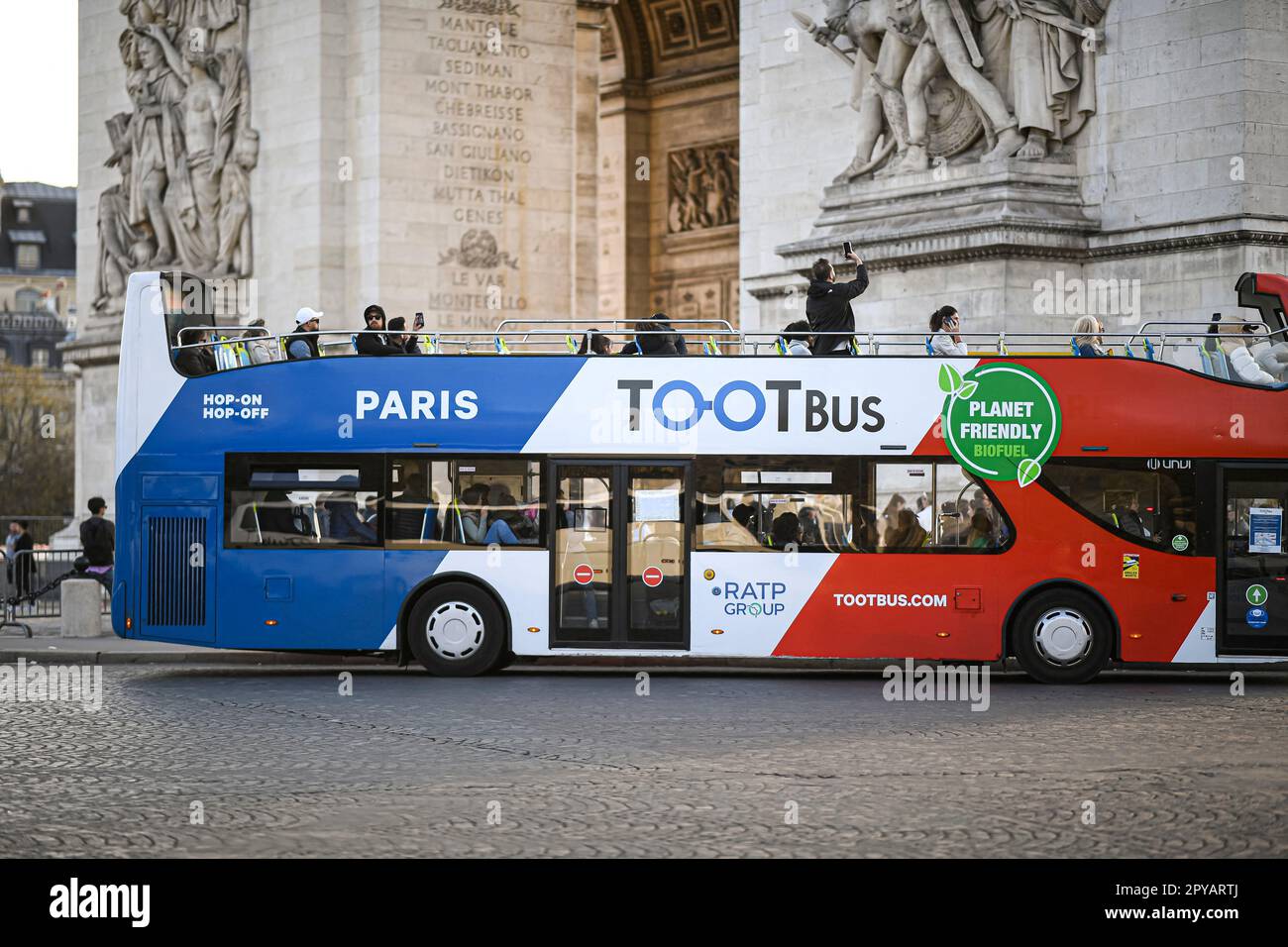 Illustration picture shows a Tootbus tourist coach (bus) from the ...