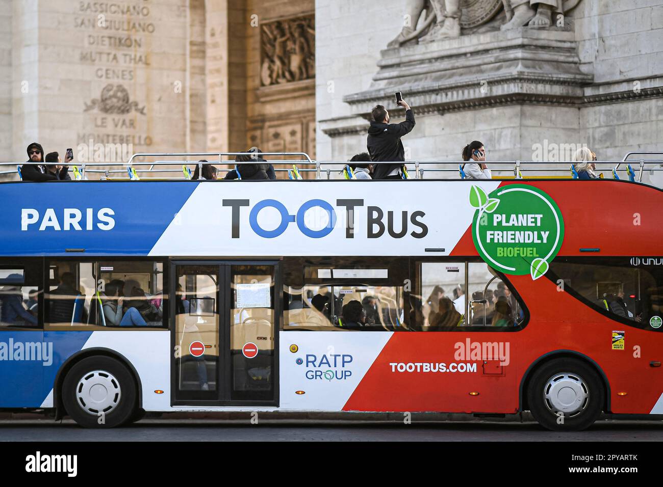 Illustration picture shows a Tootbus tourist coach (bus) from the ...