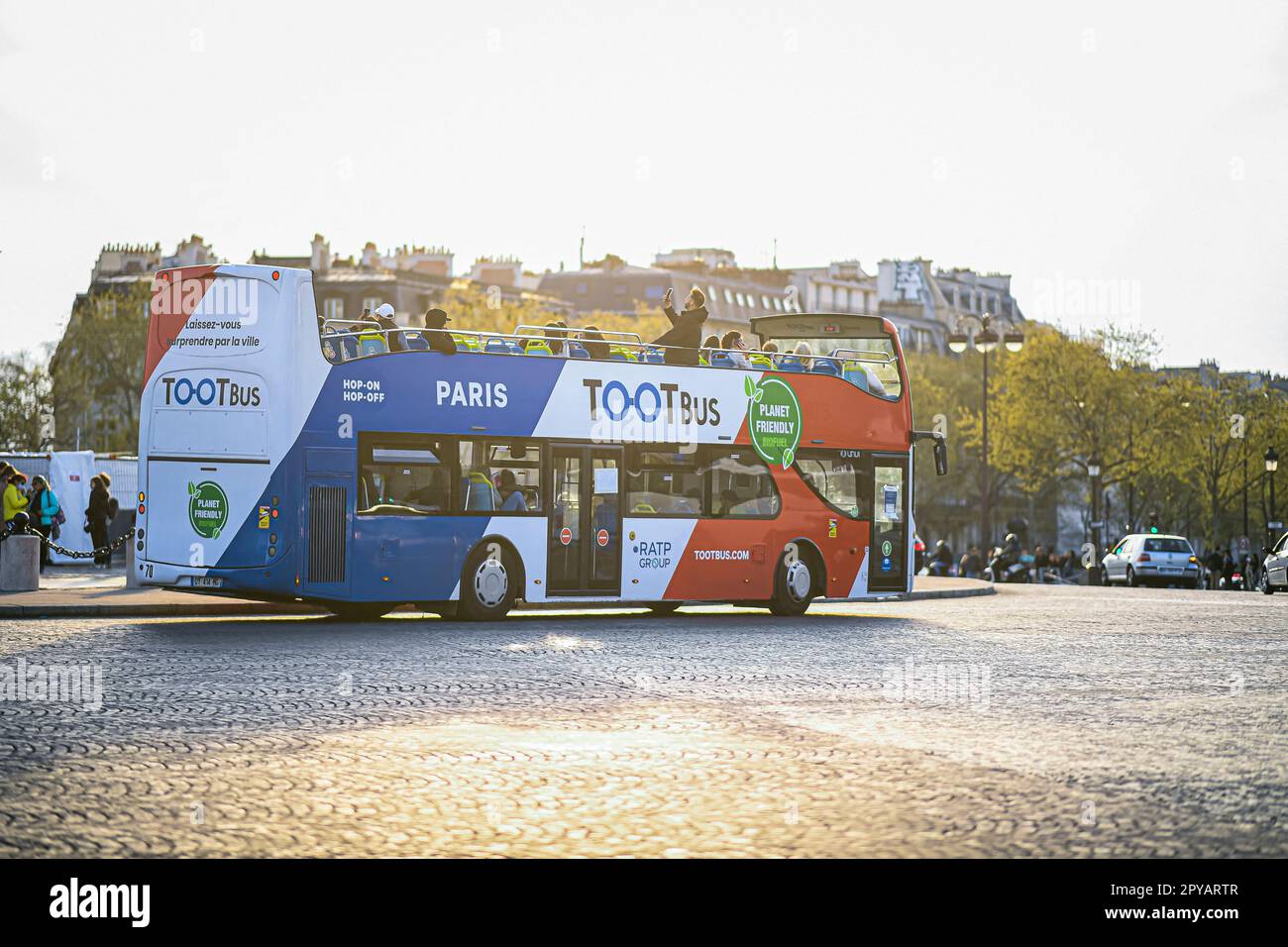Illustration picture shows a Tootbus tourist coach (bus) from the ...
