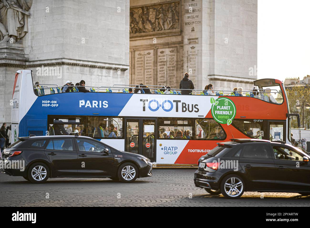 Illustration picture shows a Tootbus tourist coach (bus) from the ...