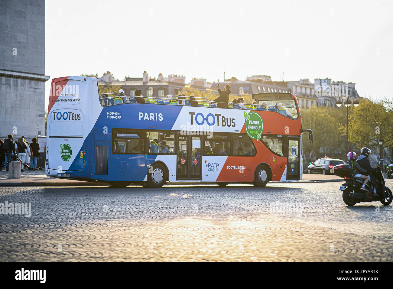 Illustration picture shows a Tootbus tourist coach (bus) from the ...