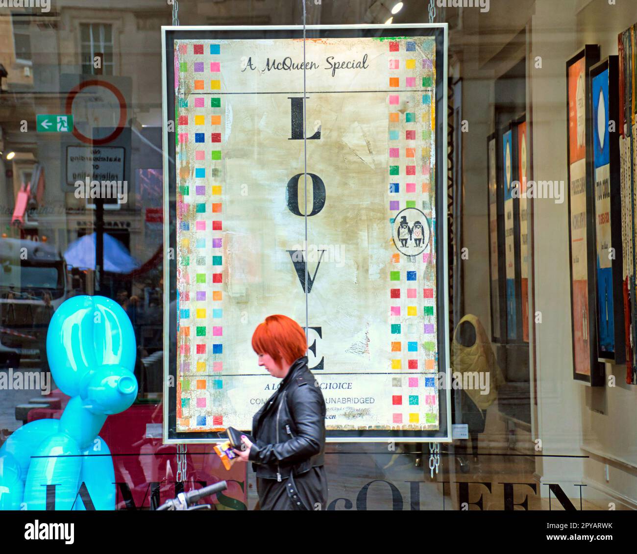 Glasgow, Scotland, UK 3rd May, 2023. Artist James McQueen’s Love book ...