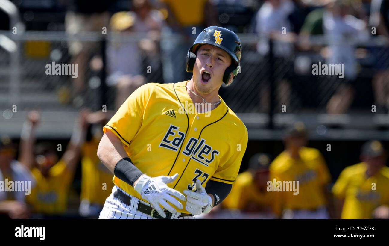 Southern Mississippi outfielder Carson Paetow (37) celebrates a grand ...