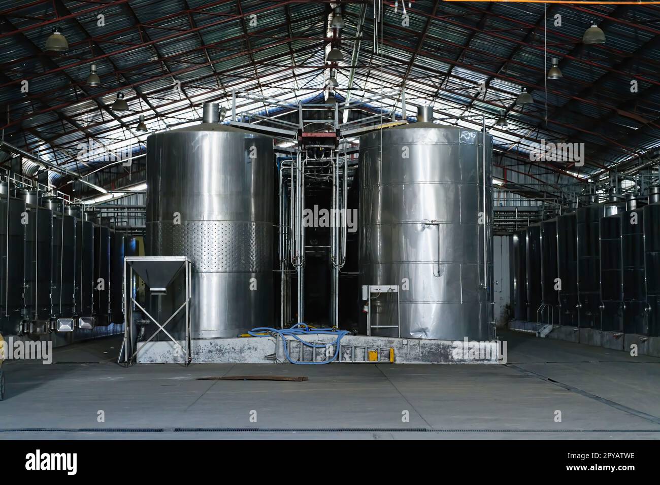 Fermentation tanks, Casablanca Valley, Santiago, Chile Stock Photo - Alamy