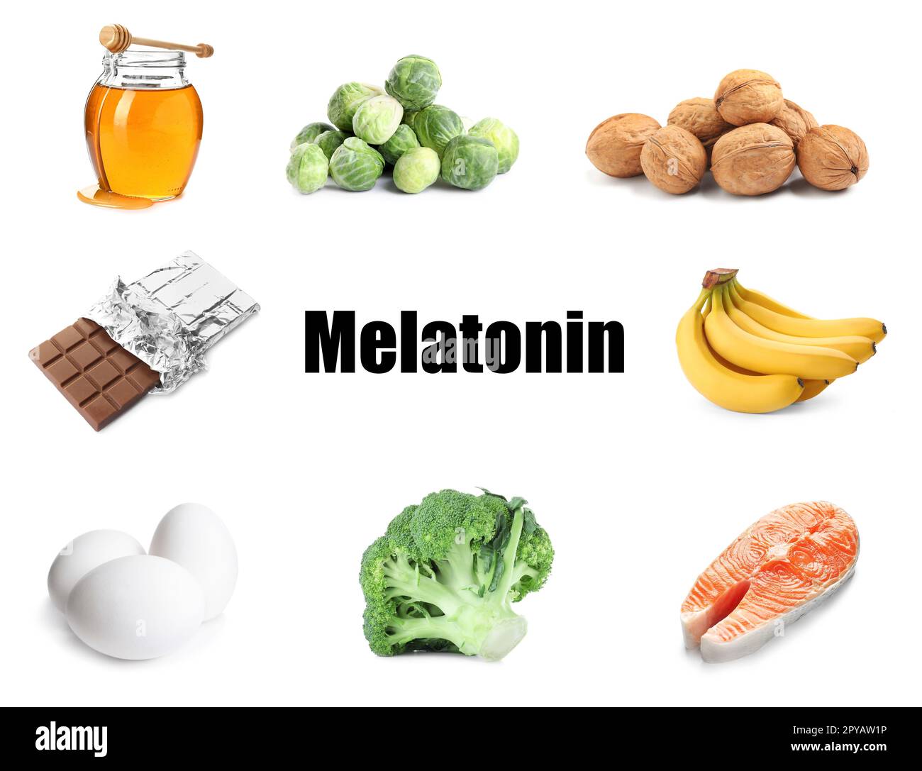 Different foods rich in melatonin that can help you sleep. Different ...