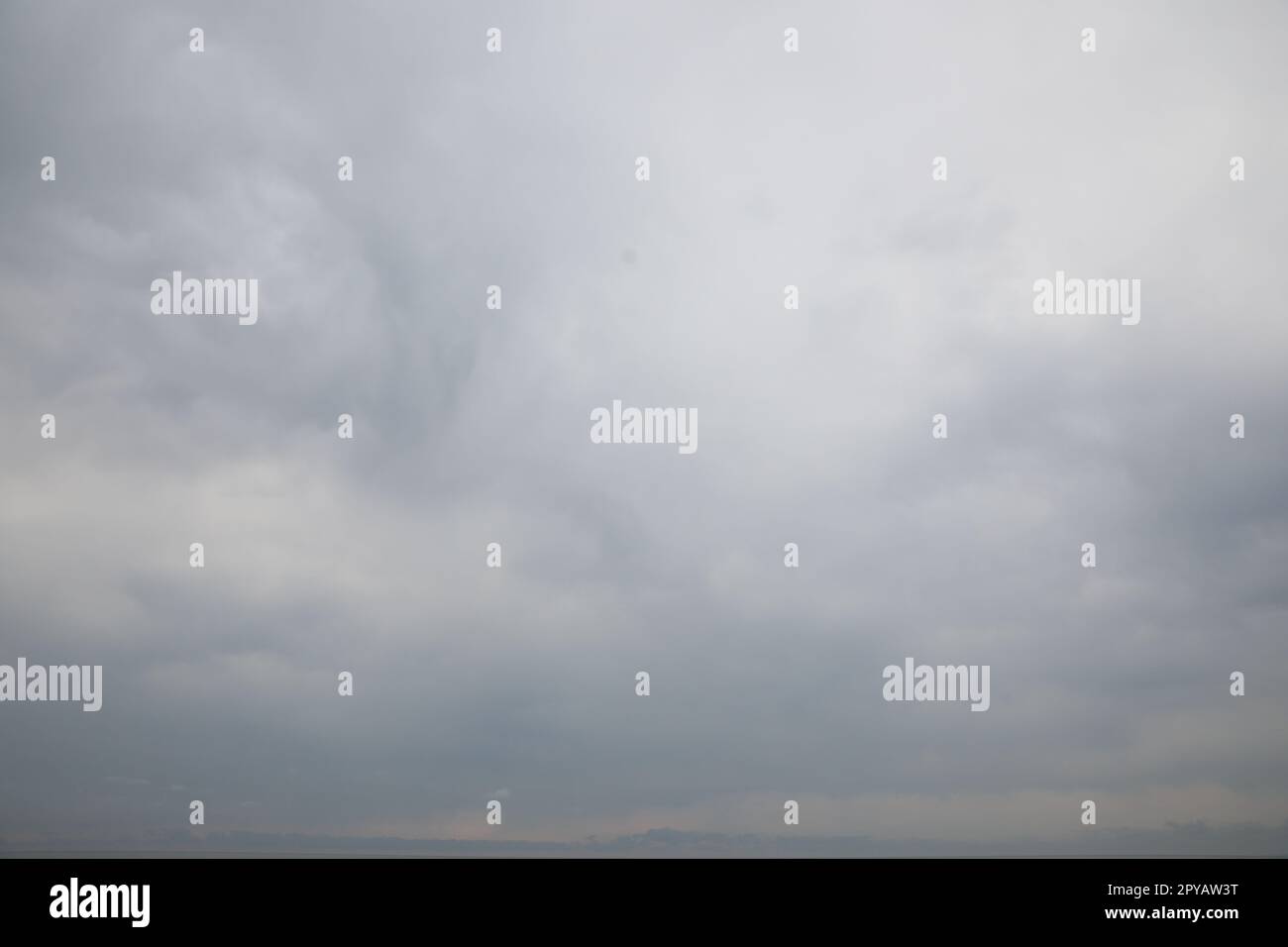 Picturesque view of grey sky with clouds Stock Photo - Alamy