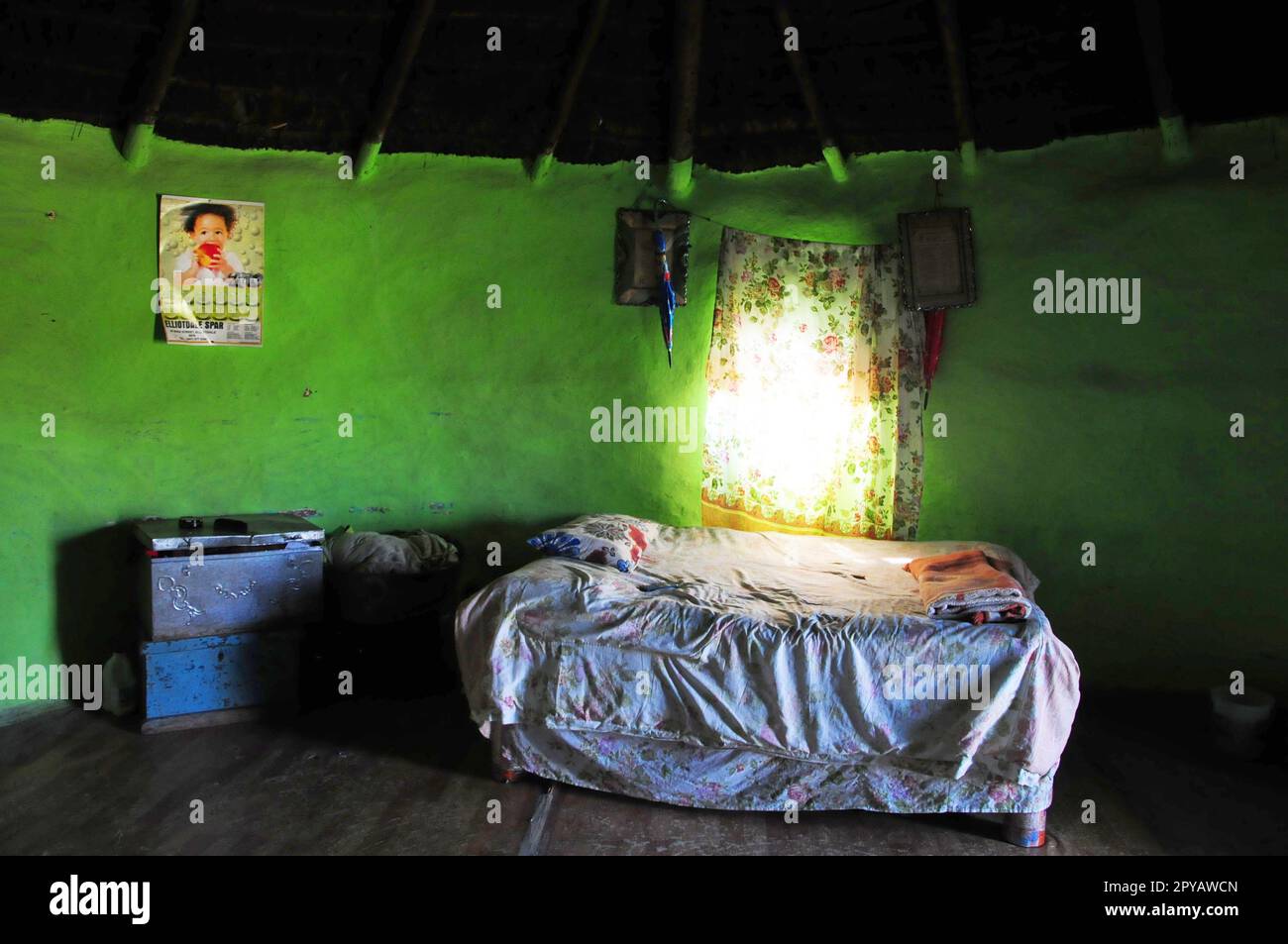 The countryside where Nelson Mandela grew up in Mvezo in the Eastern ...