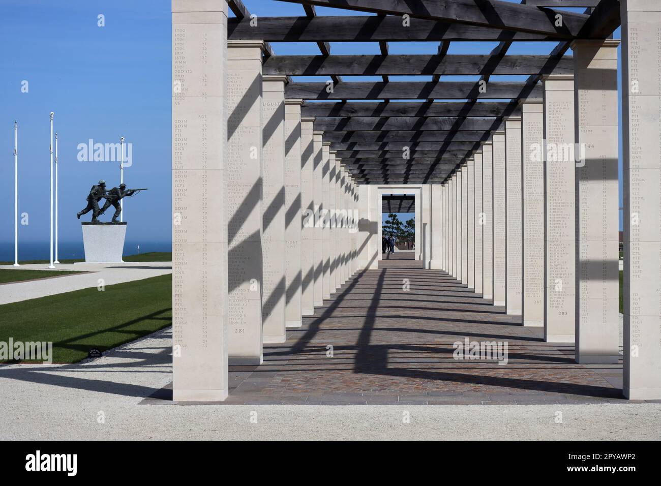 The British Normandy Memorial, Normandy Stock Photo - Alamy