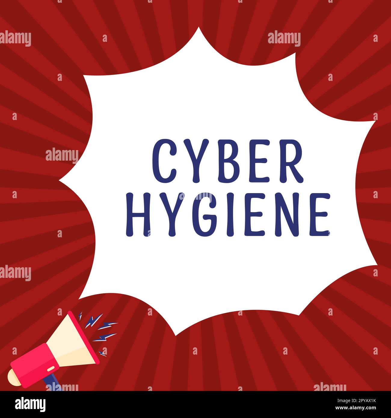 Sign displaying Cyber Hygiene. Business approach steps that computer ...