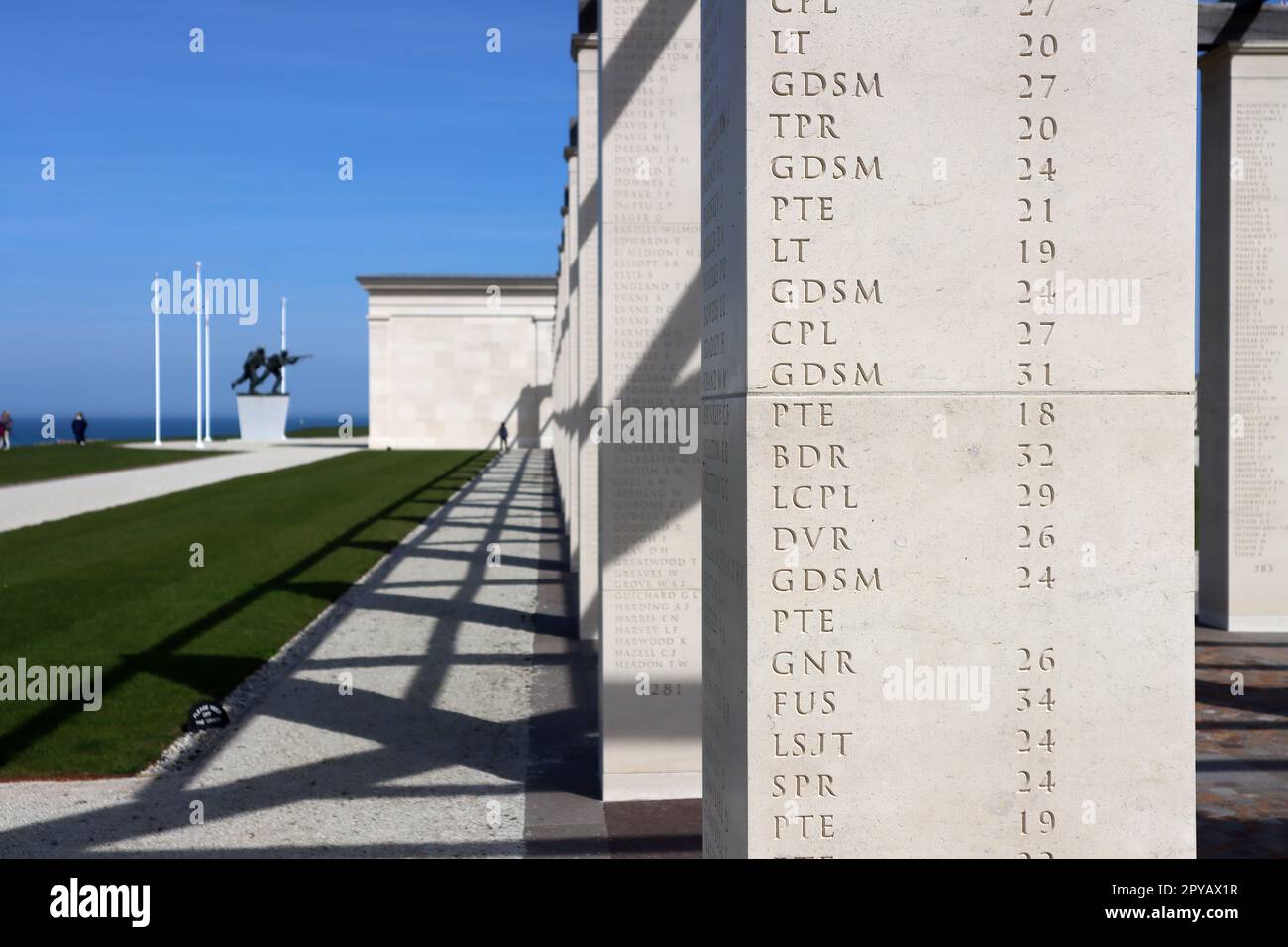The British Normandy Memorial, Normandy Stock Photo - Alamy