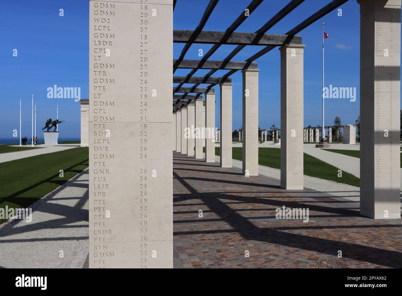 The British Normandy Memorial, Normandy Stock Photo - Alamy