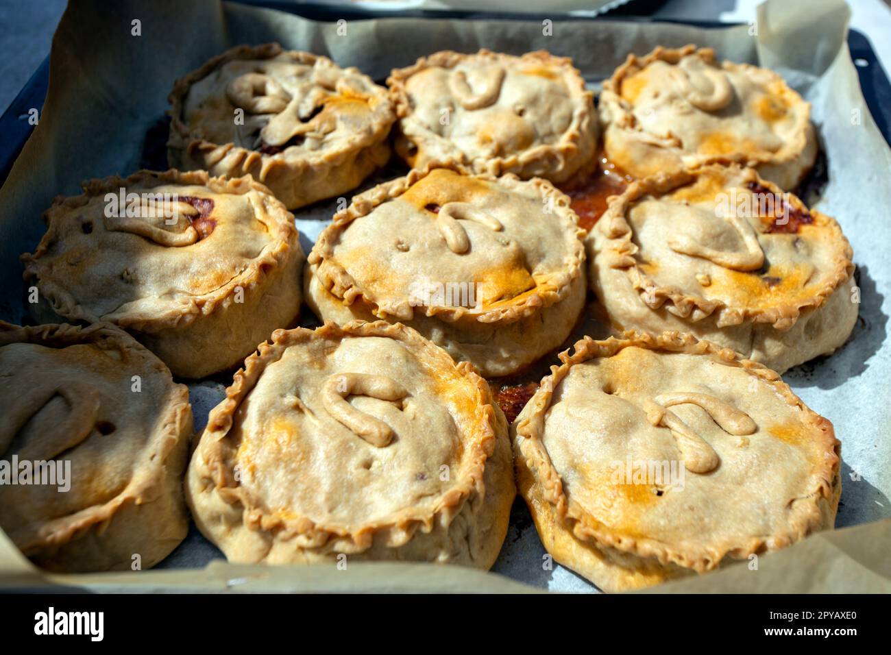 Traditional meat pies (panades).Mallorca Island.Spain Stock Photo - Alamy