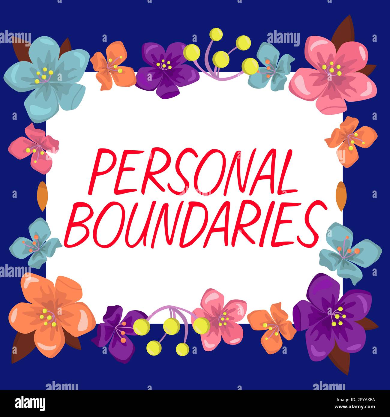 Sign displaying Personal Boundaries. Business concept something that ...