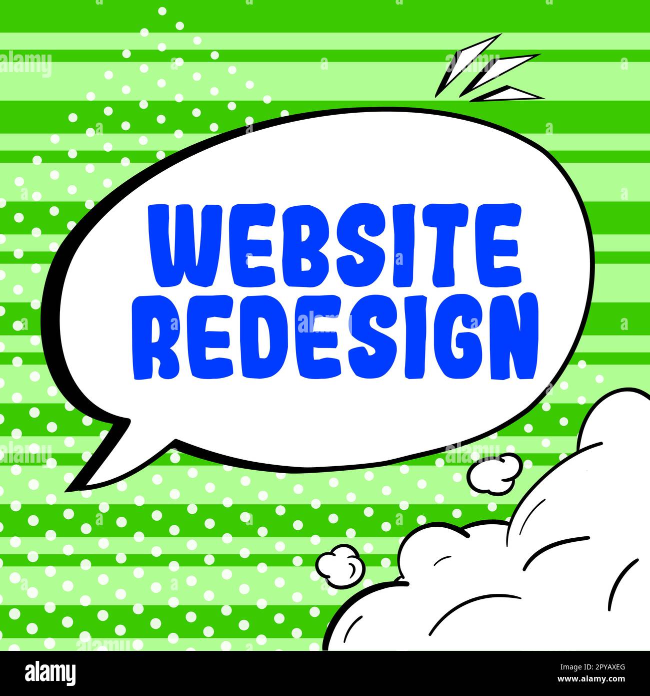Text caption presenting Website Redesign. Concept meaning modernize improver or evamp your ...