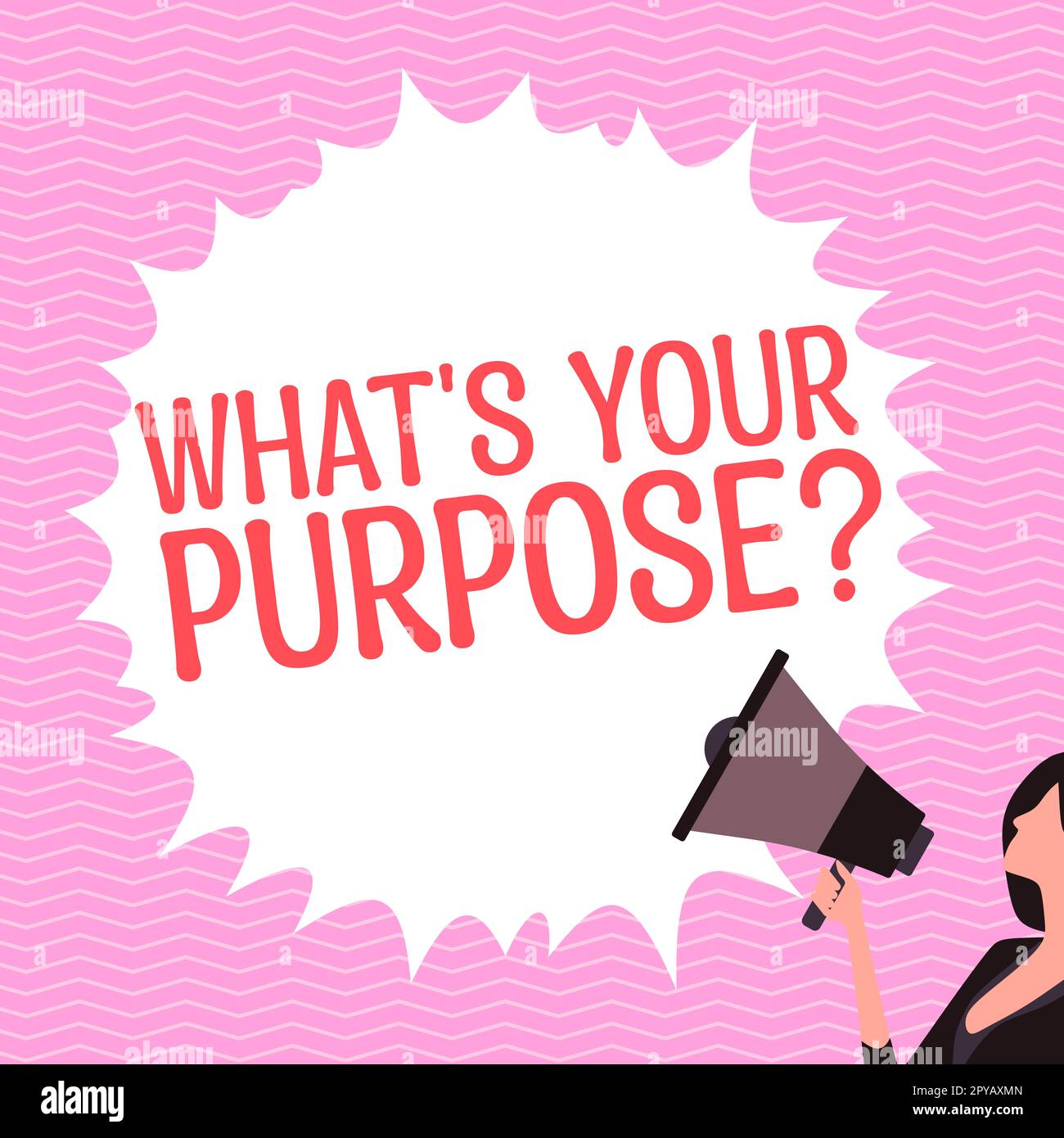 Conceptual caption What's Your Purpose. Business approach question to ...