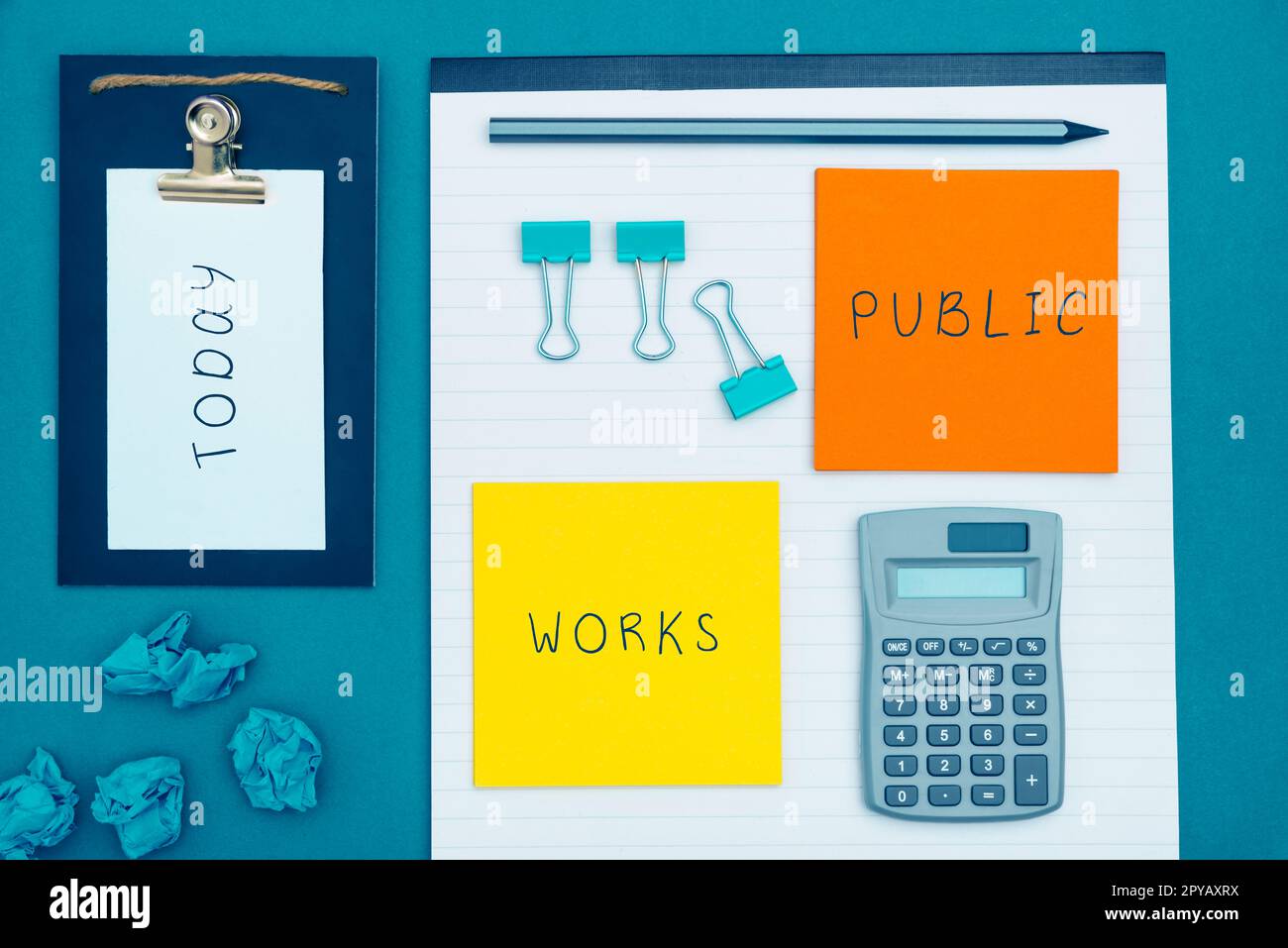 Inspiration showing sign Public Works. Business overview Describes the ...
